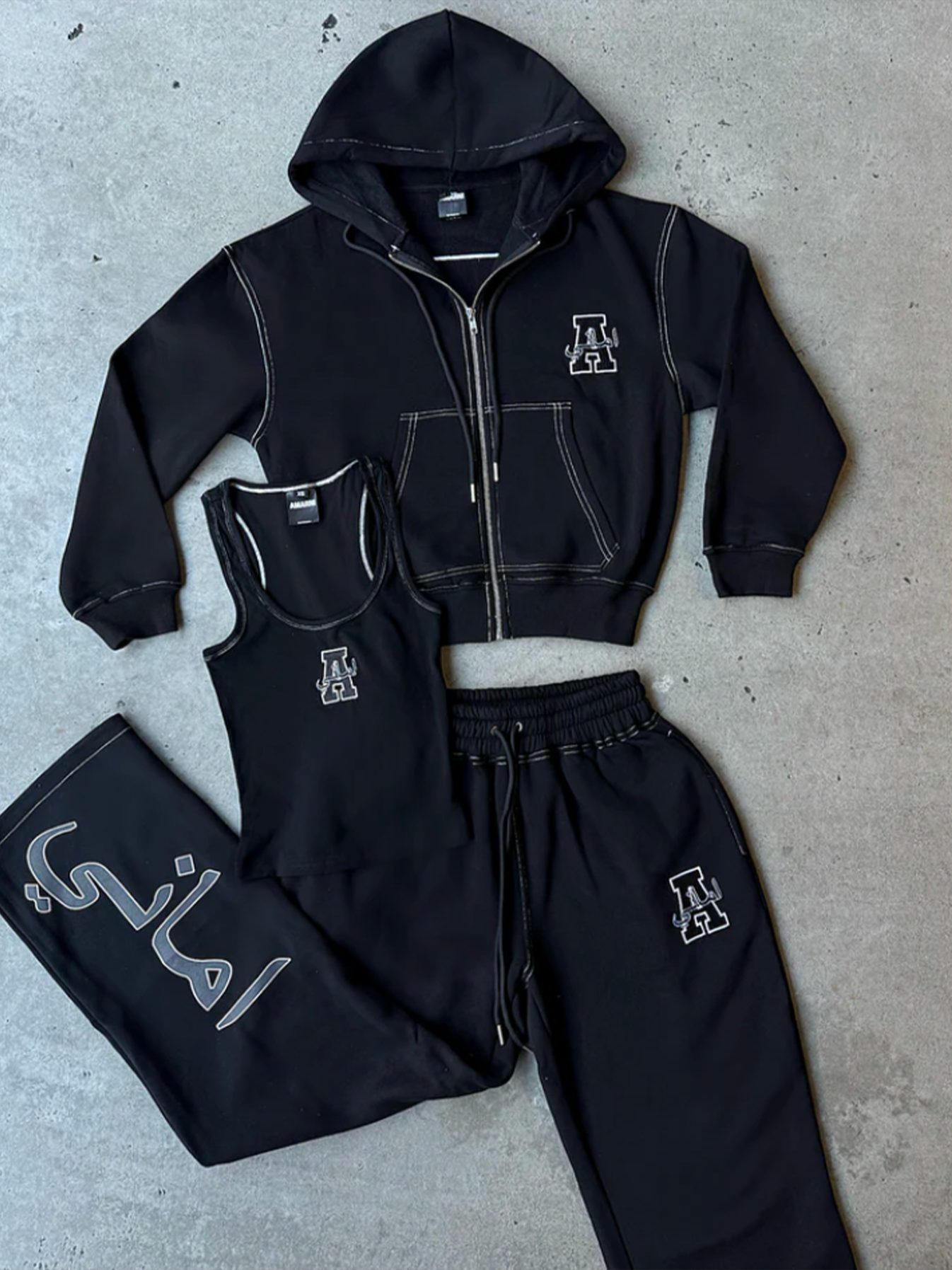 AMARNI ZIP HOODIE + TRACK PANTS – Amarni